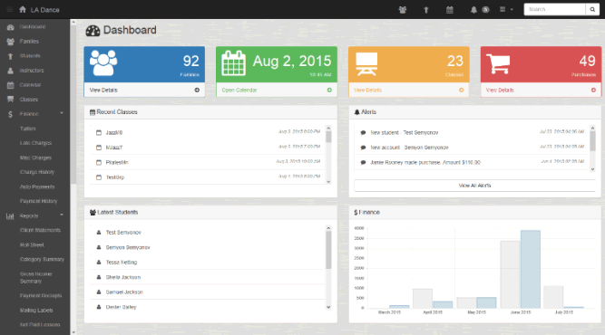 Dance Studio Software - $40 Per Month - Training And Support Included!